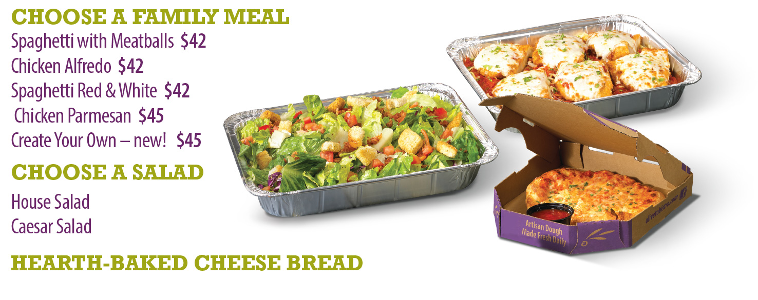 Italian Takeaways - Oliveto Italian Bistro